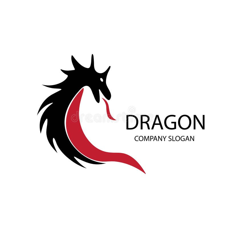 Dragon logo vector stock vector. Illustration of face - 174359179