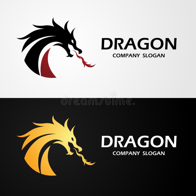Dragon logo vector stock vector. Illustration of logo - 167526883