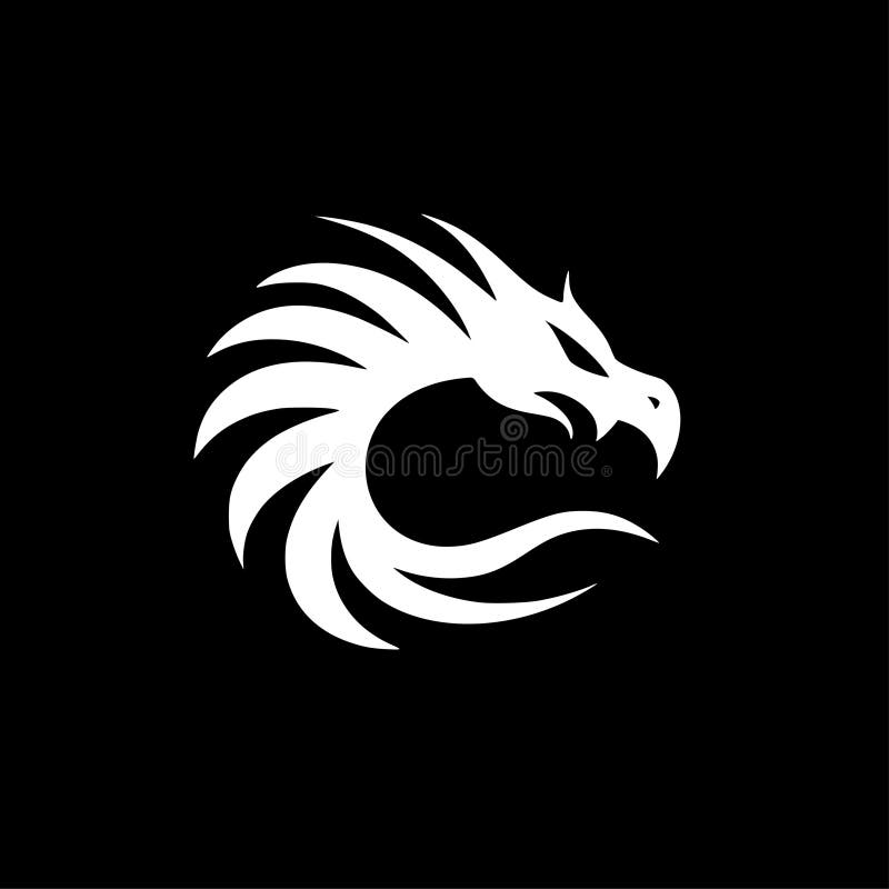 Dragon - Minimalist and Simple Silhouette - Vector Illustration Stock ...