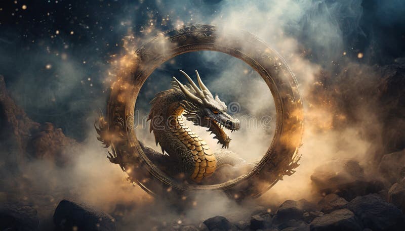 Epic Fire Dragon Circle
