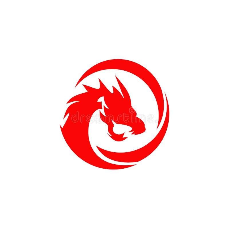 Dragon Logo Design Vector Template Stock Vector - Illustration of ...