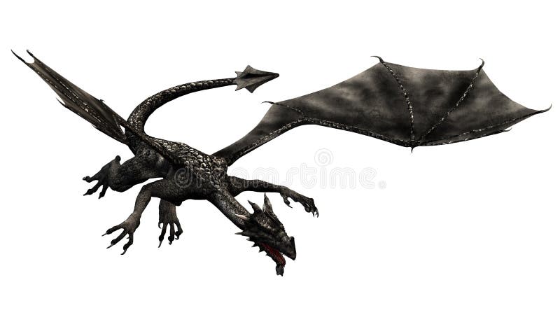 Dragon No. 7 stock illustration. Illustration of flies - 2372511