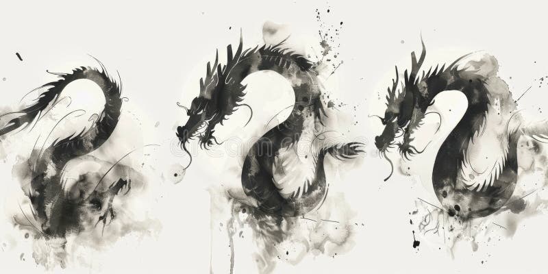 Dragon Number Sequence stock image. Image of monster - 372471077