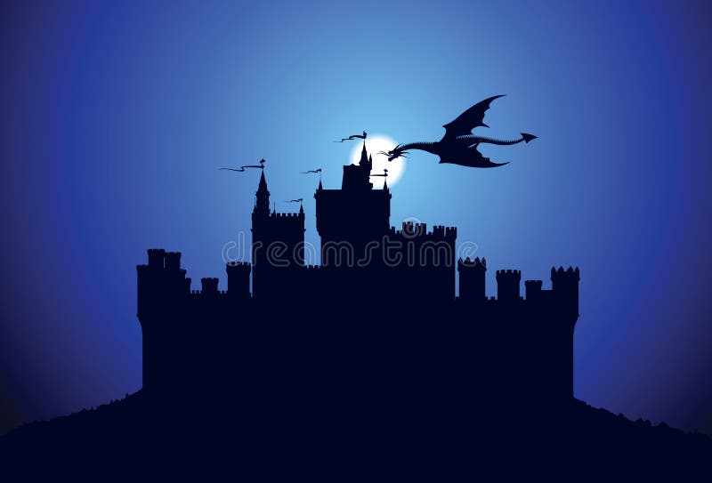 Dragon Over Castle