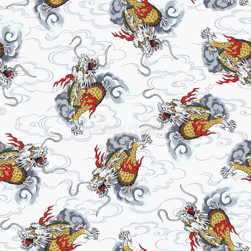 Dragon pattern stock illustration. Illustration of energy - 62086374