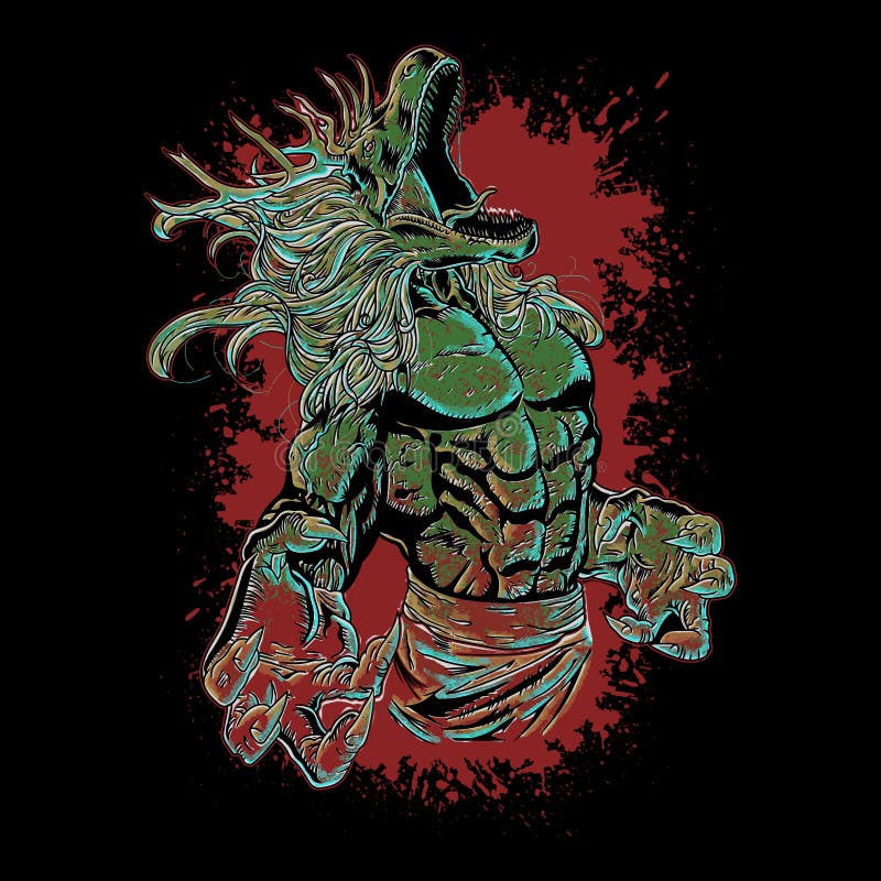 Dragon rage stock vector. Illustration of character - 267207013