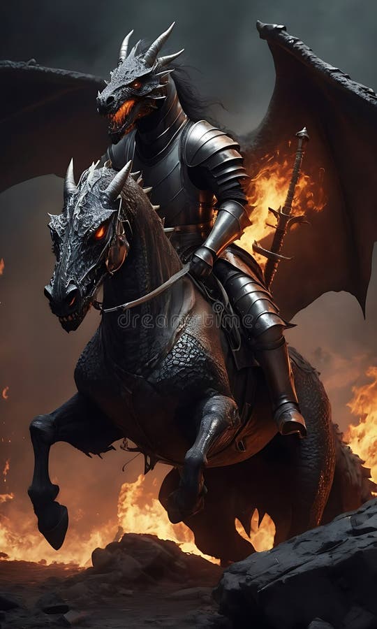 Dragon rider stock illustration. Illustration of rider - 304644841