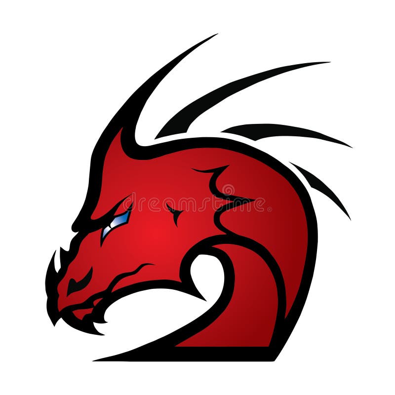 Dragon oriental rouge illustration stock. Illustration du astrologie ...