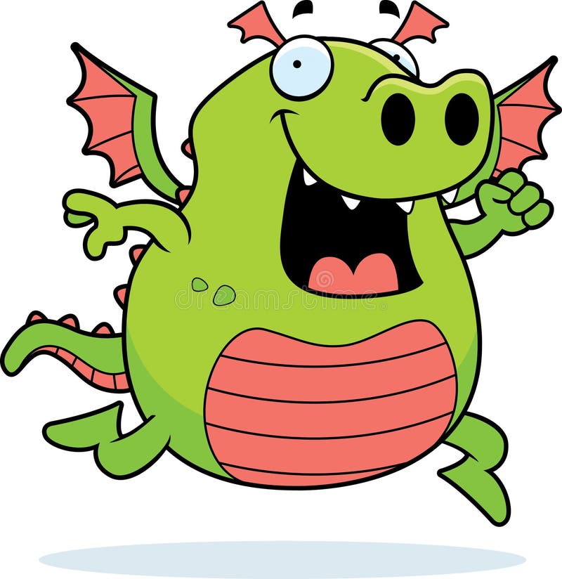 Dragon Running stock vector. Illustration of running - 15713714