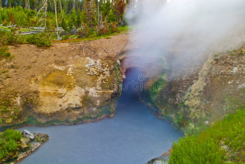 Dragon s Mouth Spring stock image. Image of mountains - 23407689