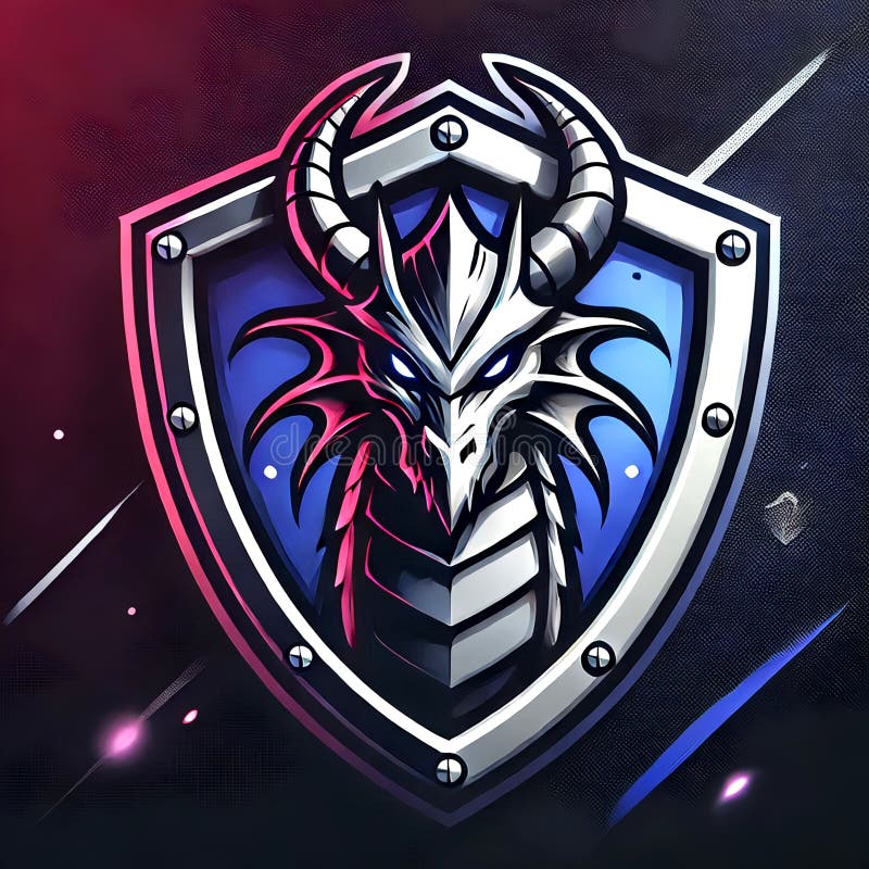 Dragon S Shield: Unbreakable Defense Stock Illustration - Illustration ...