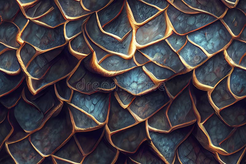 Dragon Scale Texture. Dragon, Dinosaur Skin Background. Squama of Fish ...