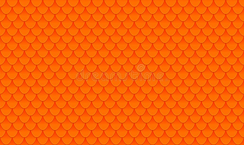 Dragon Scale Seamless Pattern. Orange Seamless Texture Background Stock ...