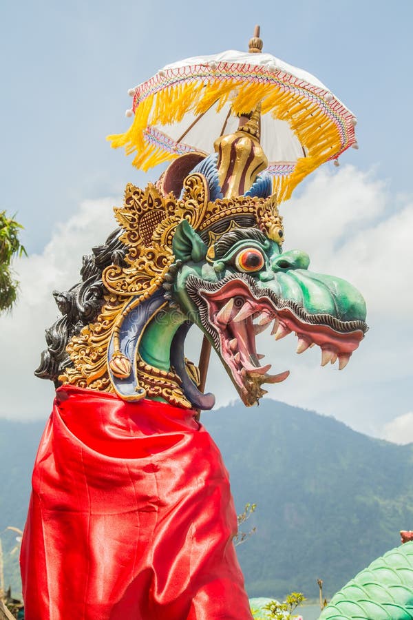 Dragon sculpture on Bali stock photo. Image of hindu - 40305322