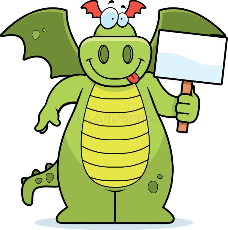 Dragon Holding Sign Stock Illustrations – 463 Dragon Holding Sign Stock ...