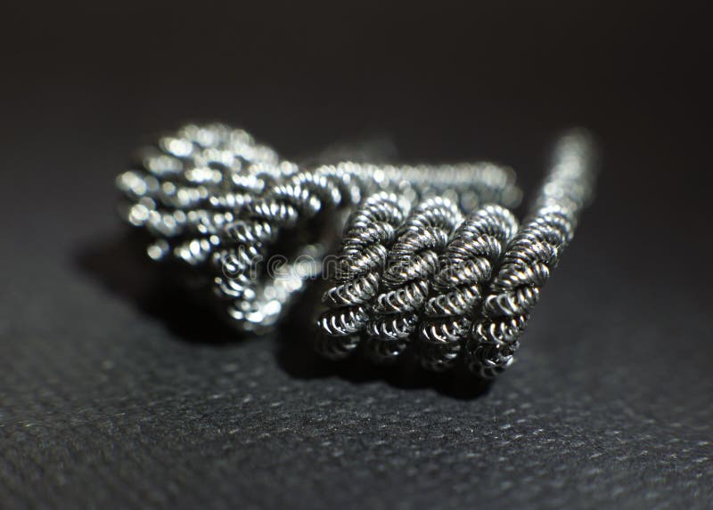 Dragon Skin Coil Build for Vaping Rebuildable Atomizer Stock Image ...