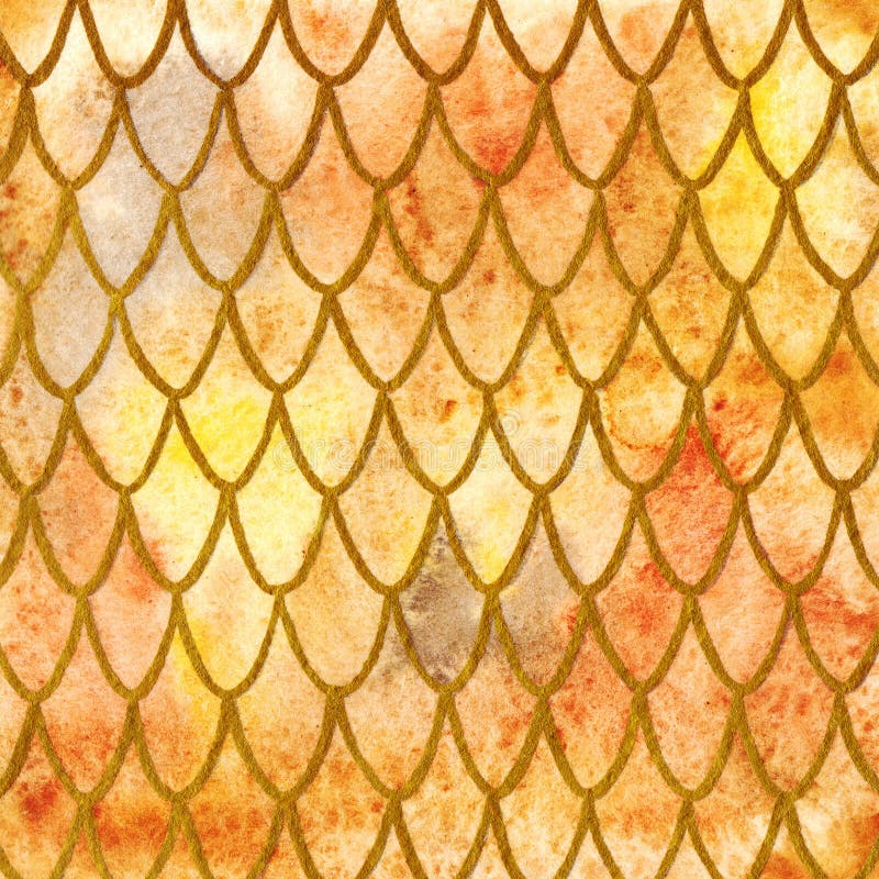 Dragon Skin Scales Yellow Orange Gold Pattern Texture Background Stock ...