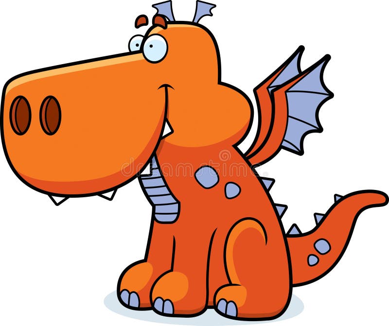 Dragon Smiling stock vector. Illustration of wings, reptile - 15802015