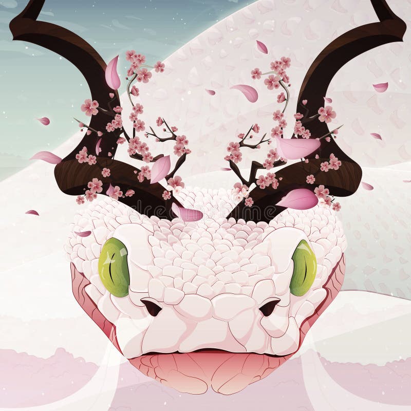 The Dragon of Spring Illustration Stock Illustration - Illustration of ...