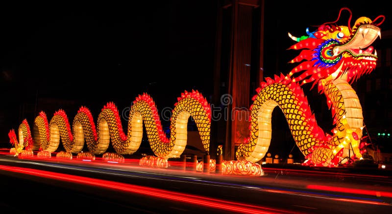 Dragon statue stock image. Image of religion, china, lighting - 37629847