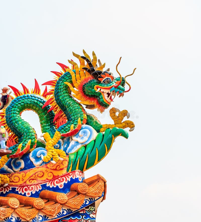 Dragon Statue. Chinese Style Stock Photo - Image of celebration, animal ...