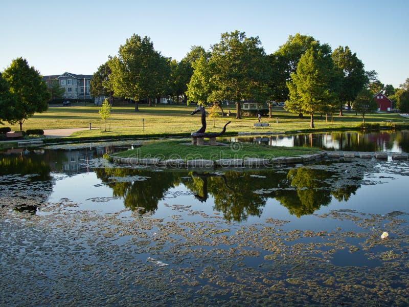 Dragon Statue in the Middle of Sar Ko Par Pond Stock Photo - Image of ...