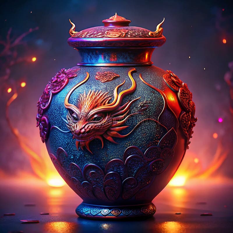 Dragon Statue on the Stage. 3d Rendering, 3d Illustration Stock ...