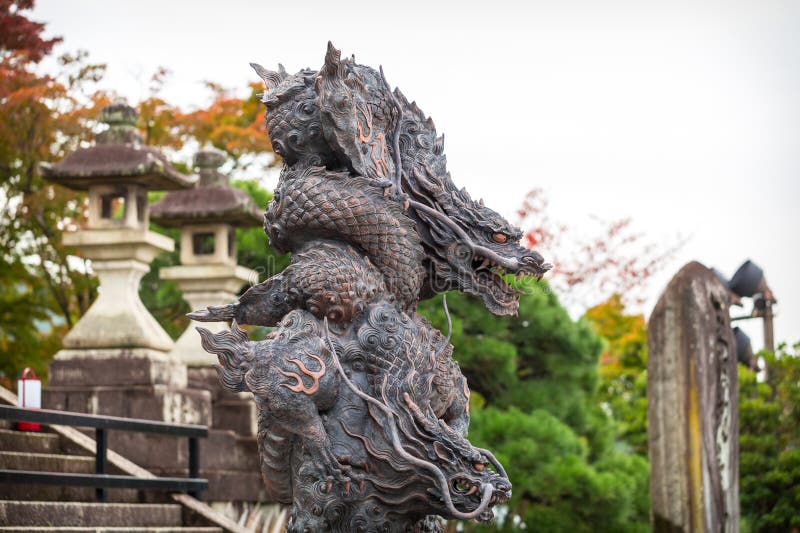 Dragon Statue at the Temple in Kyoto Stock Image - Image of ...