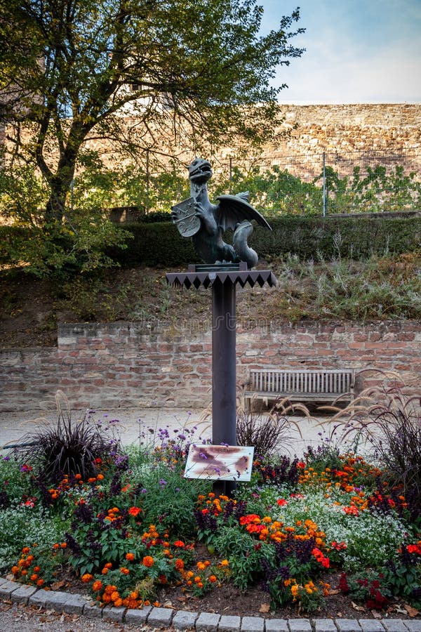 Dragon Statue in Worms, Germany Editorial Stock Photo - Image of summer ...