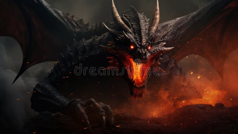 Dynamic Dragon Hd Wallpaper with Photorealistic Renderings Stock ...