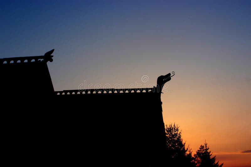 Dragon Style stock image. Image of distinct, norway, house - 51891857