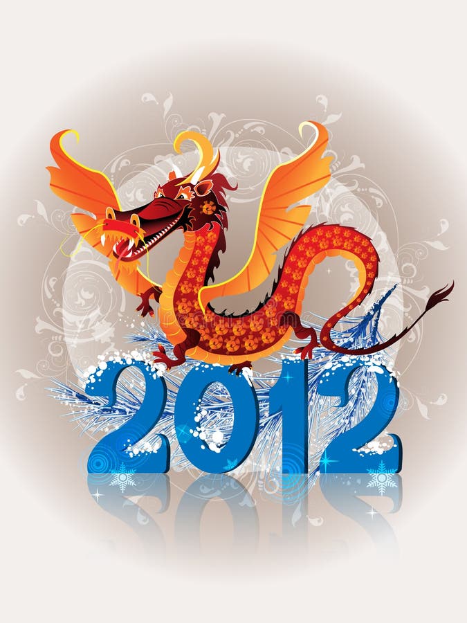 Dragon Gold (vector) stock vector. Illustration of carnival - 21912739