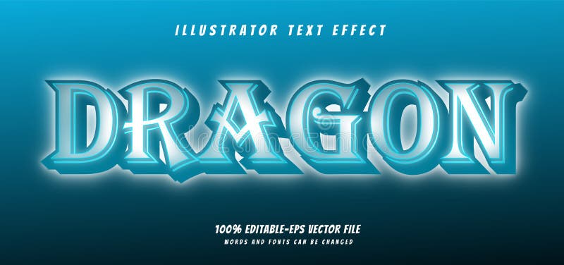 Dragon Text Effect Stock Illustrations – 593 Dragon Text Effect Stock ...