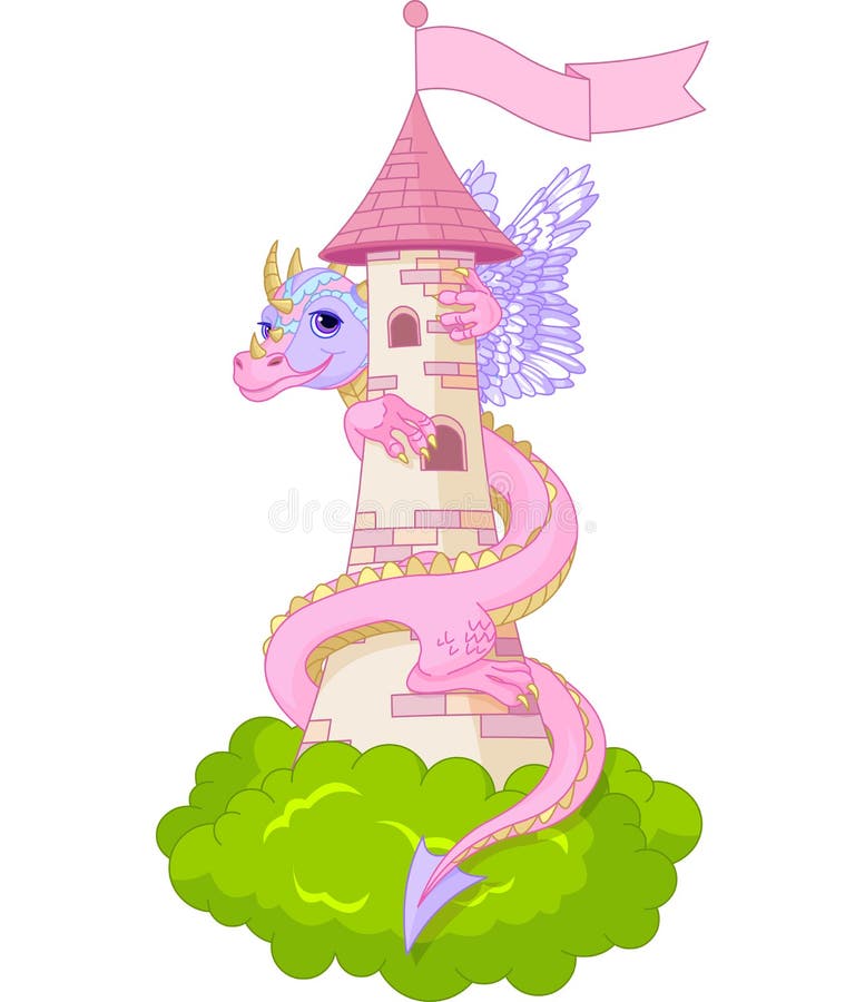 Magic Fairy Tale Princess Castle Stock Vector - Illustration of door ...