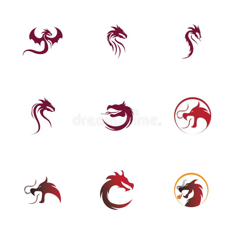 Dragon Vector Icon Illustration Design Logo Template Stock Vector ...