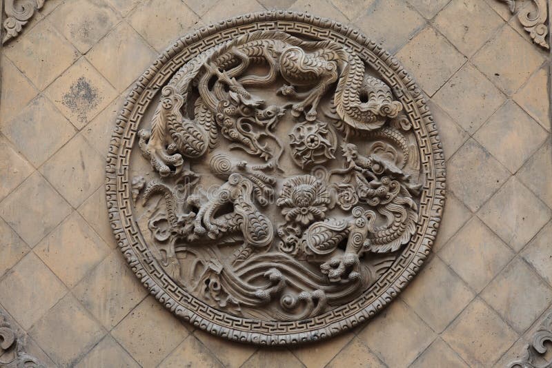 The 9 Dragon Wall in Datong Stock Image - Image of asia, dragon: 48430937