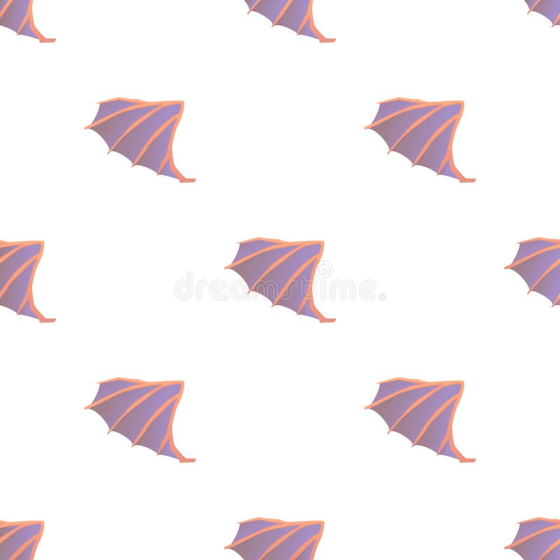 Dragon Wing Pattern Seamless Vector Stock Vector - Illustration of ...