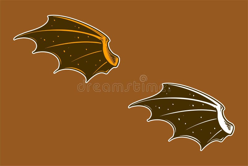 Dragon Wing Vector Illustration Stock Vector - Illustration of open ...