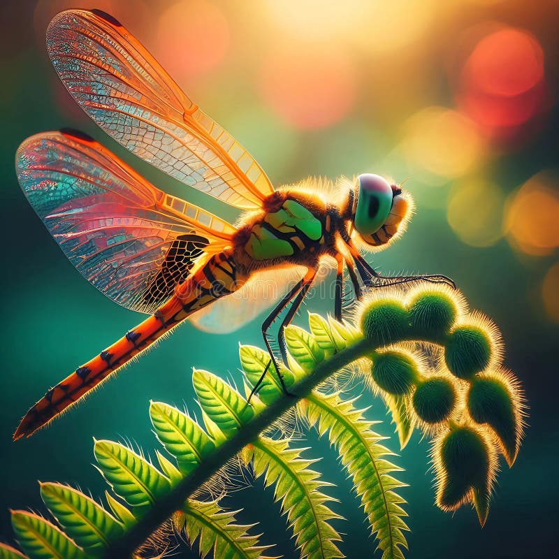 Dragonflies with Their Unique and Varied Shapes Stock Illustration ...