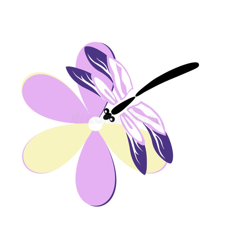 Purple Dragonfly Clipart