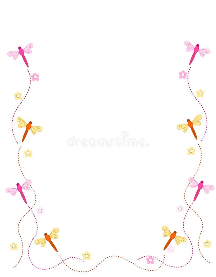 Dragonfly Border Clip Art