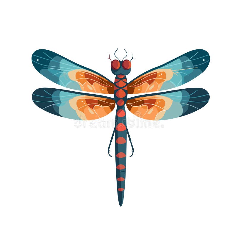 Dragonfly Clip Art. Watercolor Animal Illustration Stock Illustration ...