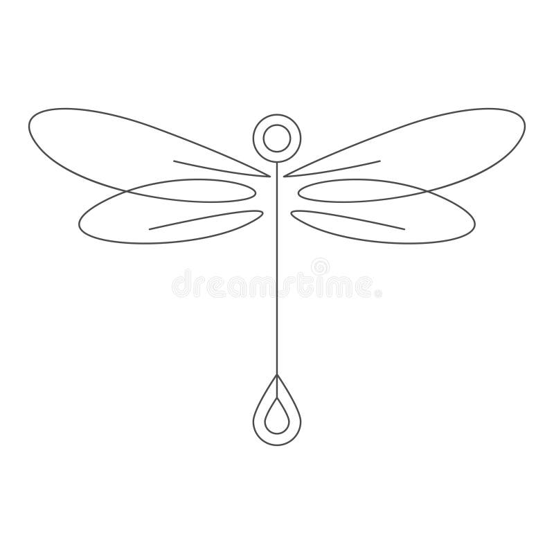 Dragonfly logo icon design stock vector. Illustration of symbol - 273246758