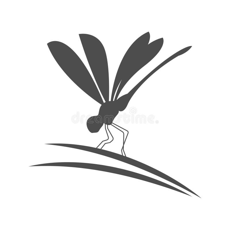 Dragonfly logo icon design stock vector. Illustration of dragonfly ...