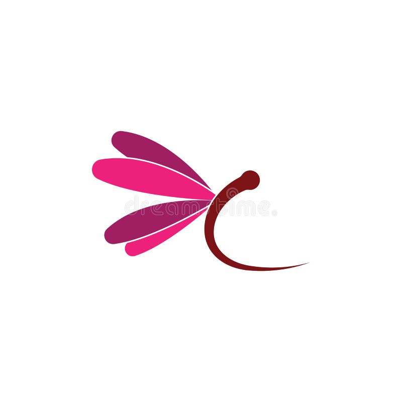 Dragonfly Logo Icon Vector Template Stock Illustration - Illustration ...