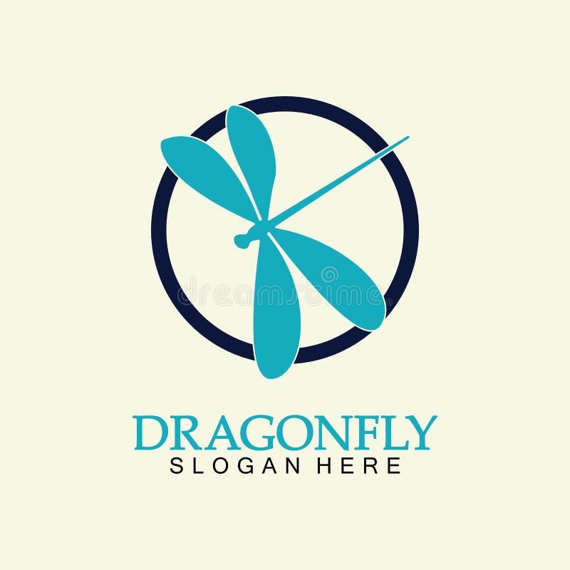Dragonfly Logo Vector Icon Illustration Design Template Stock Vector ...