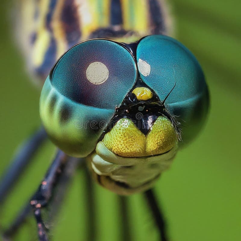 Dragonfly S Compound Vision Stock Illustration - Illustration of ...