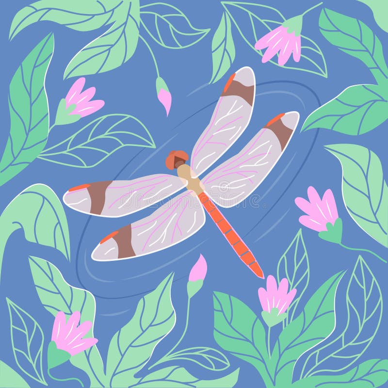 Green Dragonfly Border Stock Illustrations – 281 Green Dragonfly Border ...