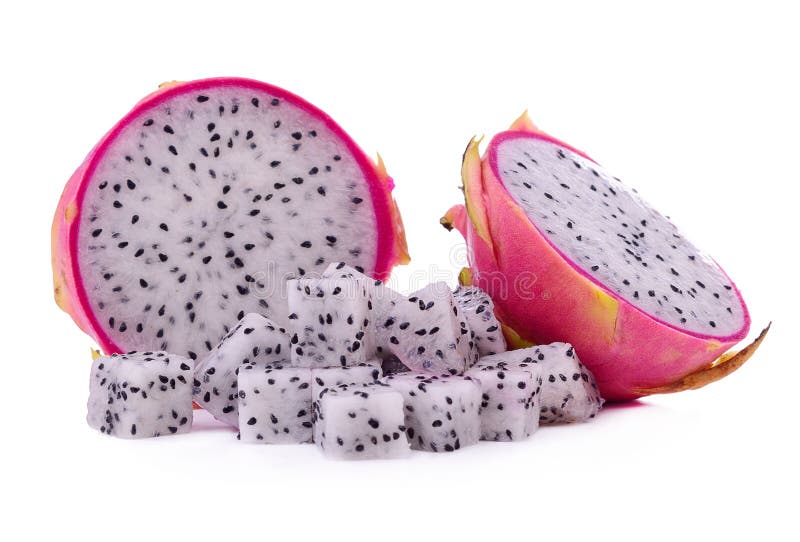 Dragonfruit Isolated Against White Background Stock Image - Image of ...