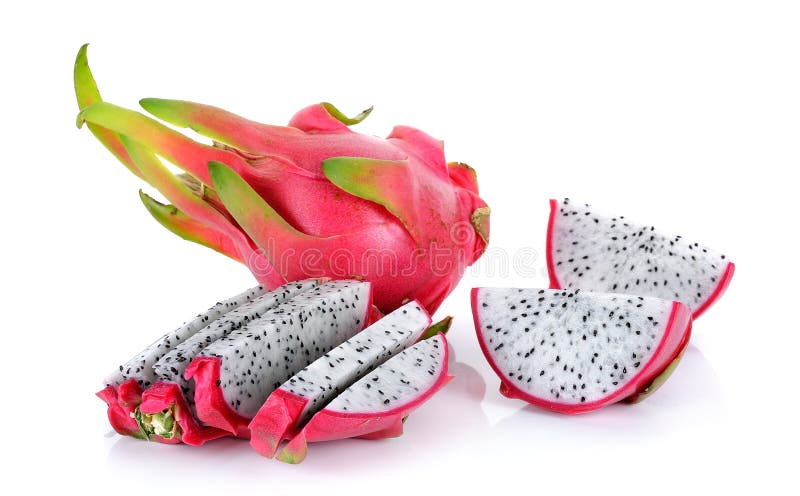 Dragonfruit Isolated Against White Background Stock Photo - Image of ...